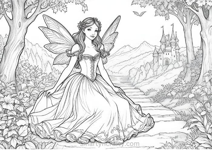 30 Enchanting Fairy Tales Coloring Pages - Approaching Home