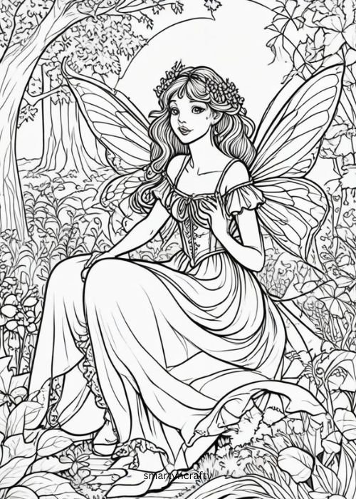 30 Enchanting Fairy Tales Coloring Pages - Approaching Home